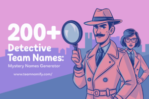 200+ Detective Team Names: Mystery Names Generator - Team Namify